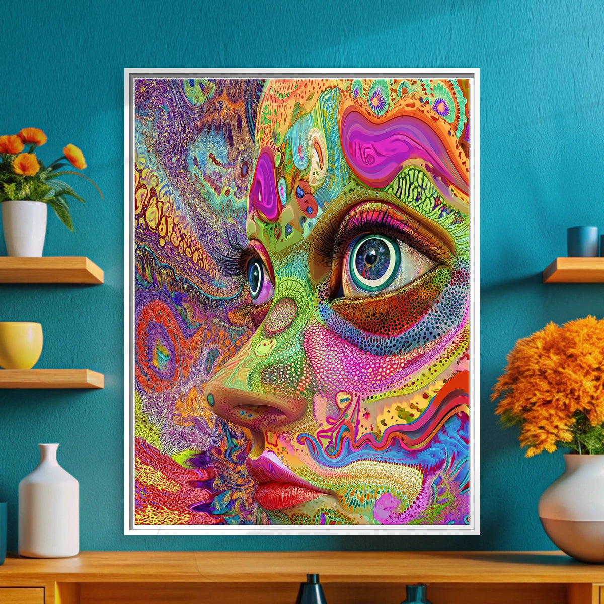 Psychedelic Art Canvas Prints | Gallery Wrap & Framed Canvas Art – Cozy ...