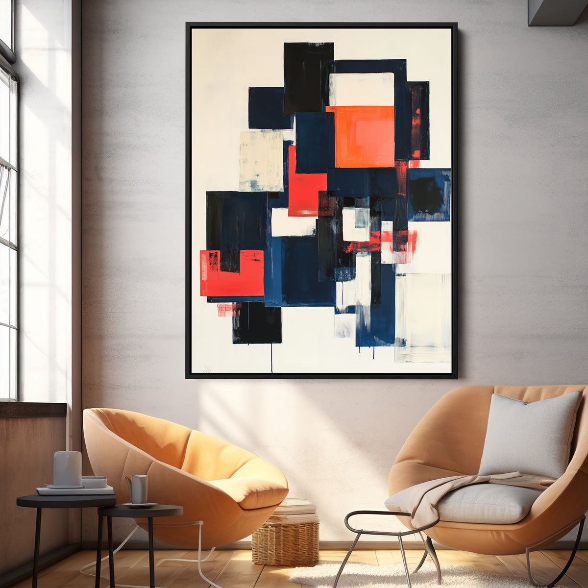 Fragmented Harmony – Modern Contemporary Abstract Art – Cozy Art Nest