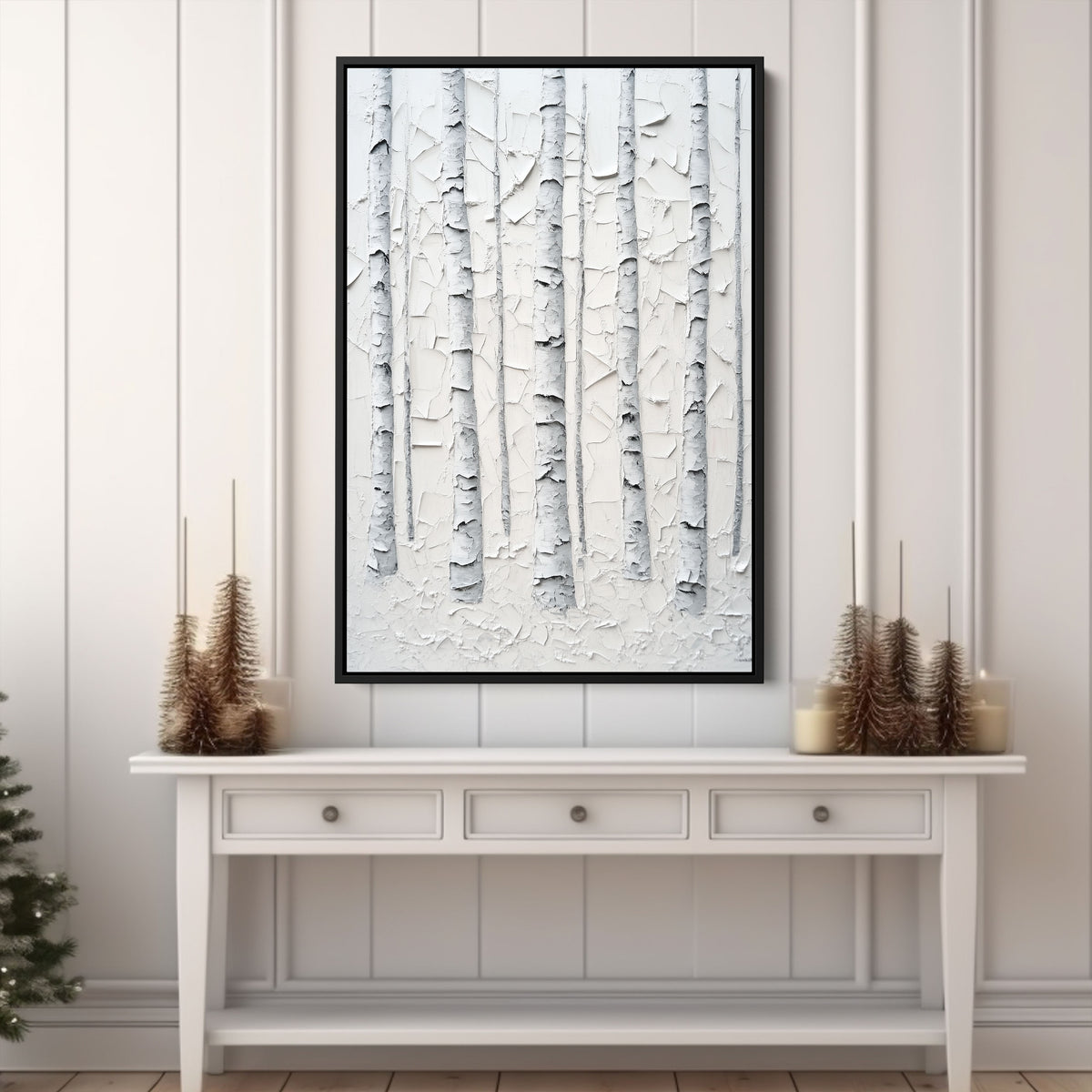 Ivory Grove – Forest Wall Art Canvas Print – Cozy Art Nest