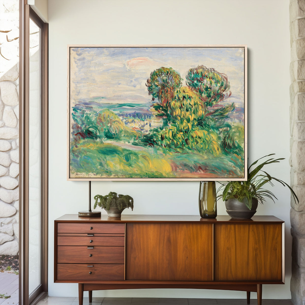 Landscape by Pierre-Auguste Renoir - 1890 Impressionist Art Print ...