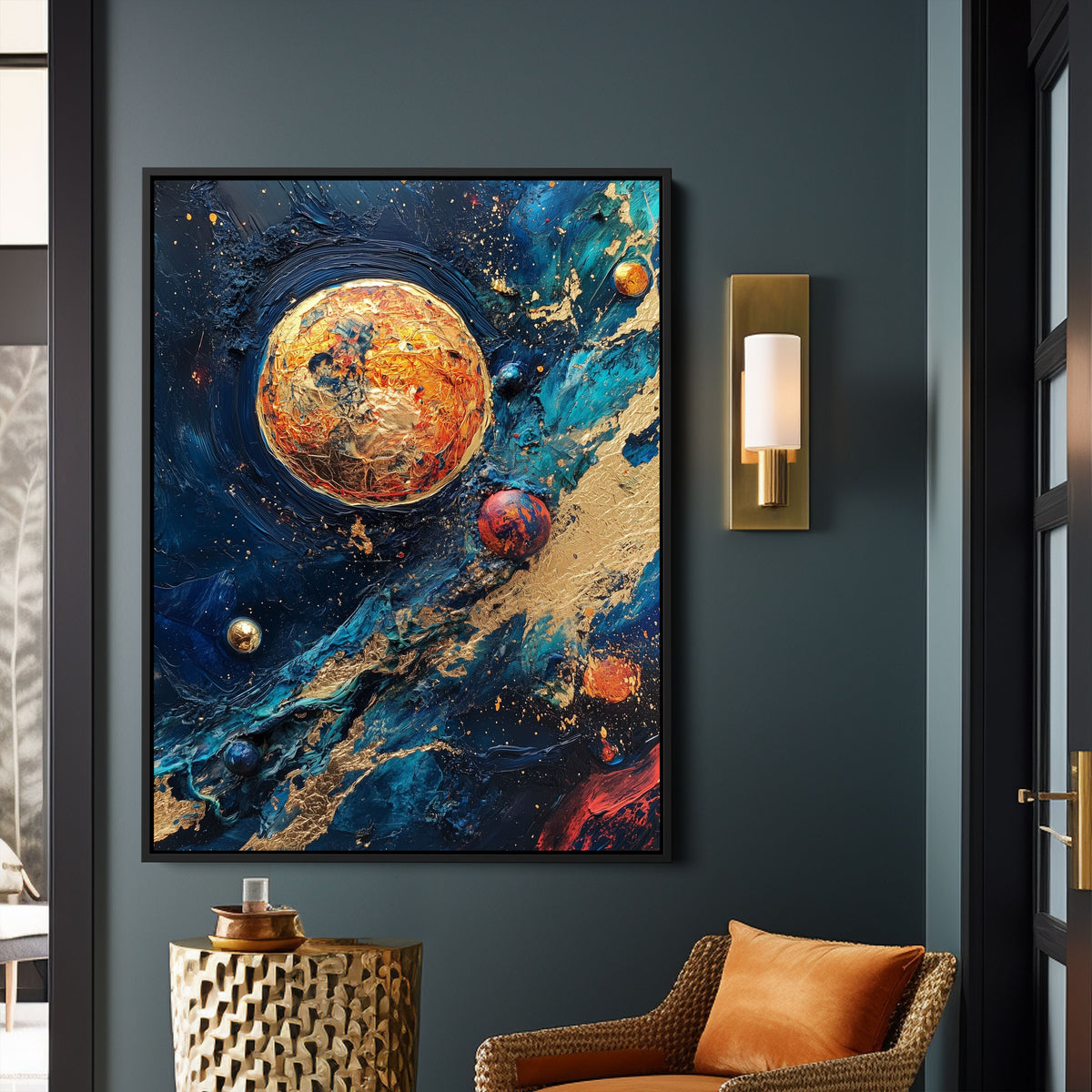 Stellar Tides - Solar System Art Canvas Print – Cozy Art Nest